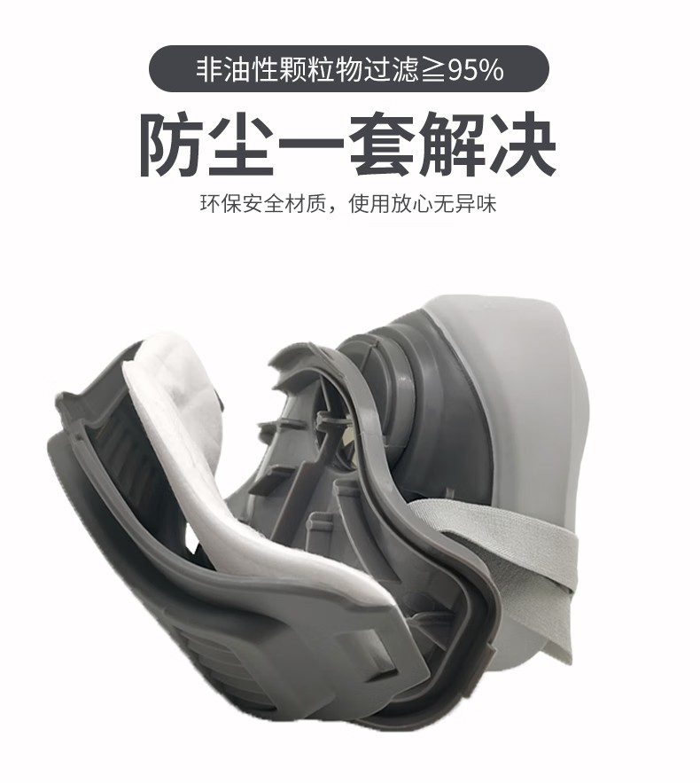 STANLEY史丹利ST2210橡胶半面罩防尘面具技术参数-产品资料/说明书-铤和